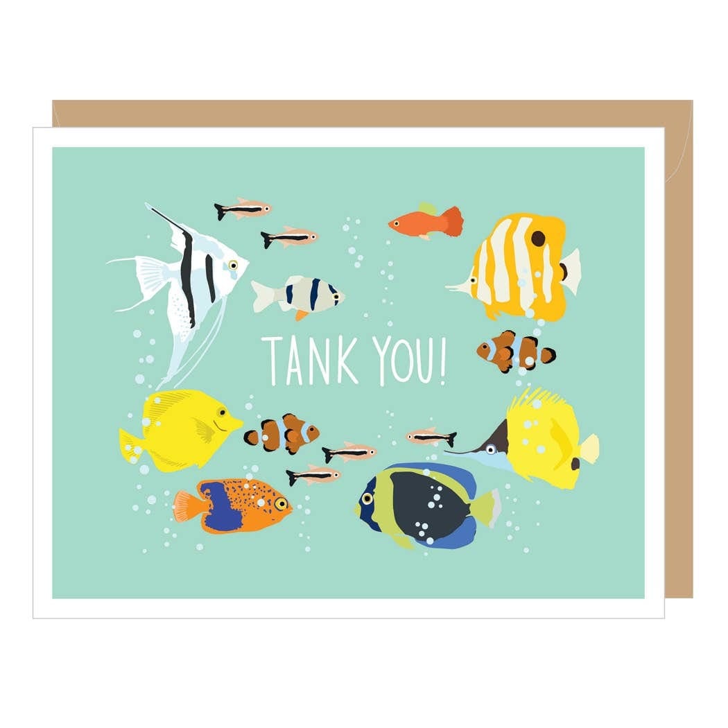 Fish Tank "Tank You" Thank You Notes (Box of 8) – Paper Luxe