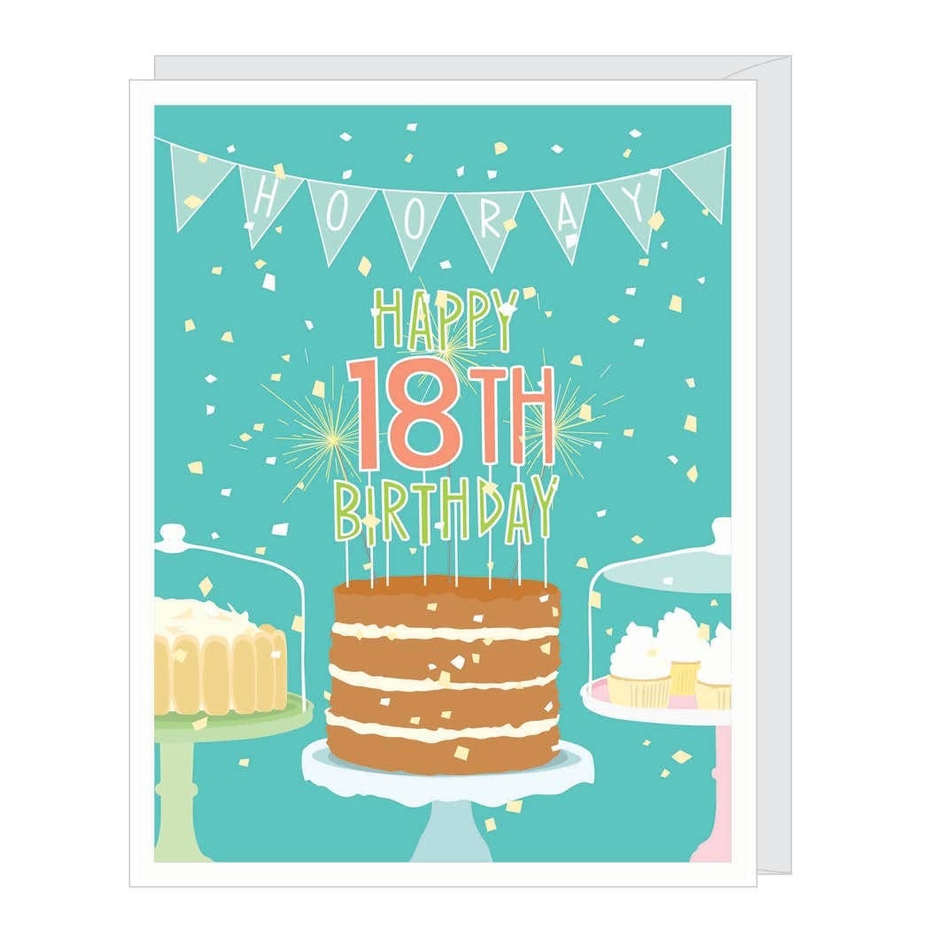 Number 18 Birthday Card – Paper Luxe