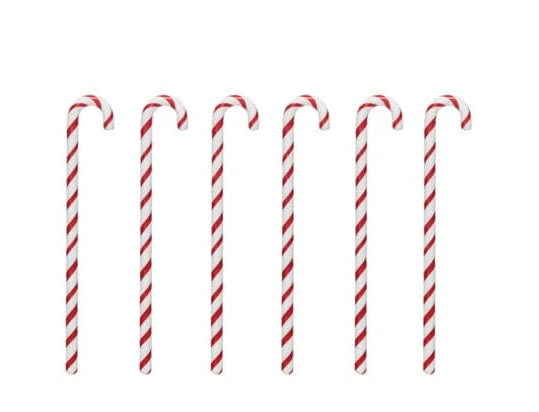 Glass Candy Cane Shaped Stir Stick - Sold Individually – Paper Luxe