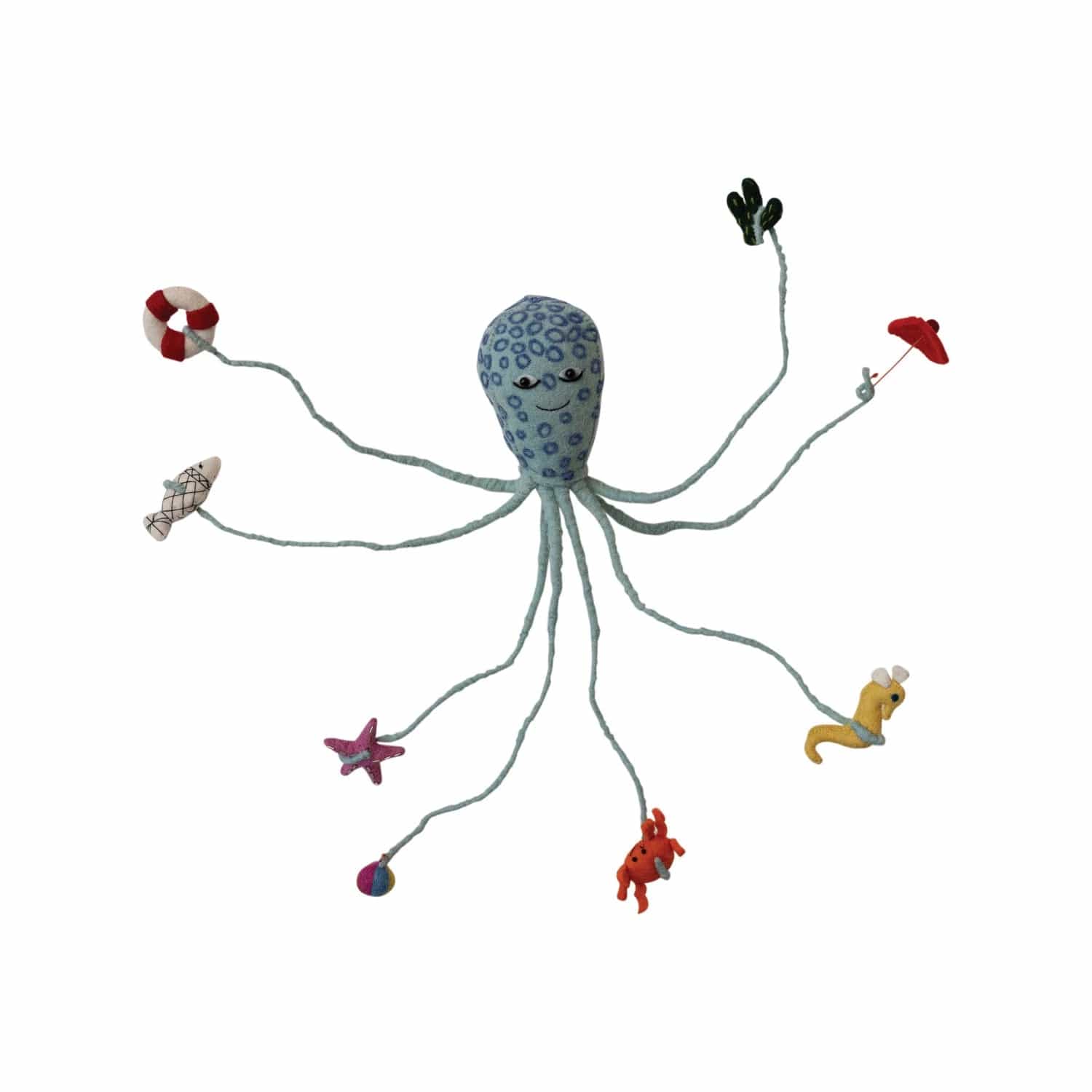 Wool Felt & Wire Octopus w/ Sea Creatures & Toys – Paper Luxe