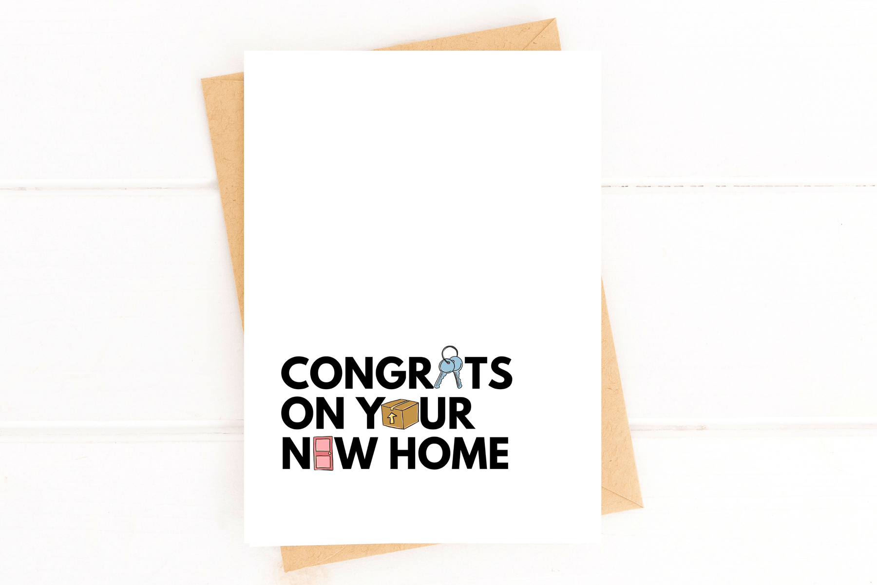 Congrats on Your New Home Moving Card New Housewarming Card – Paper Luxe