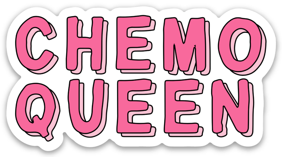 Chemo Queen Cancer Support Vinyl Sticker – Paper Luxe