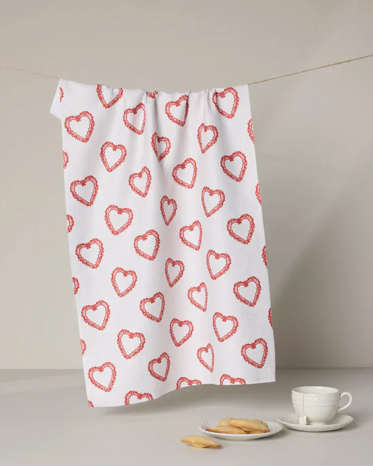 Soft Heart Tea Towel – Paper Luxe
