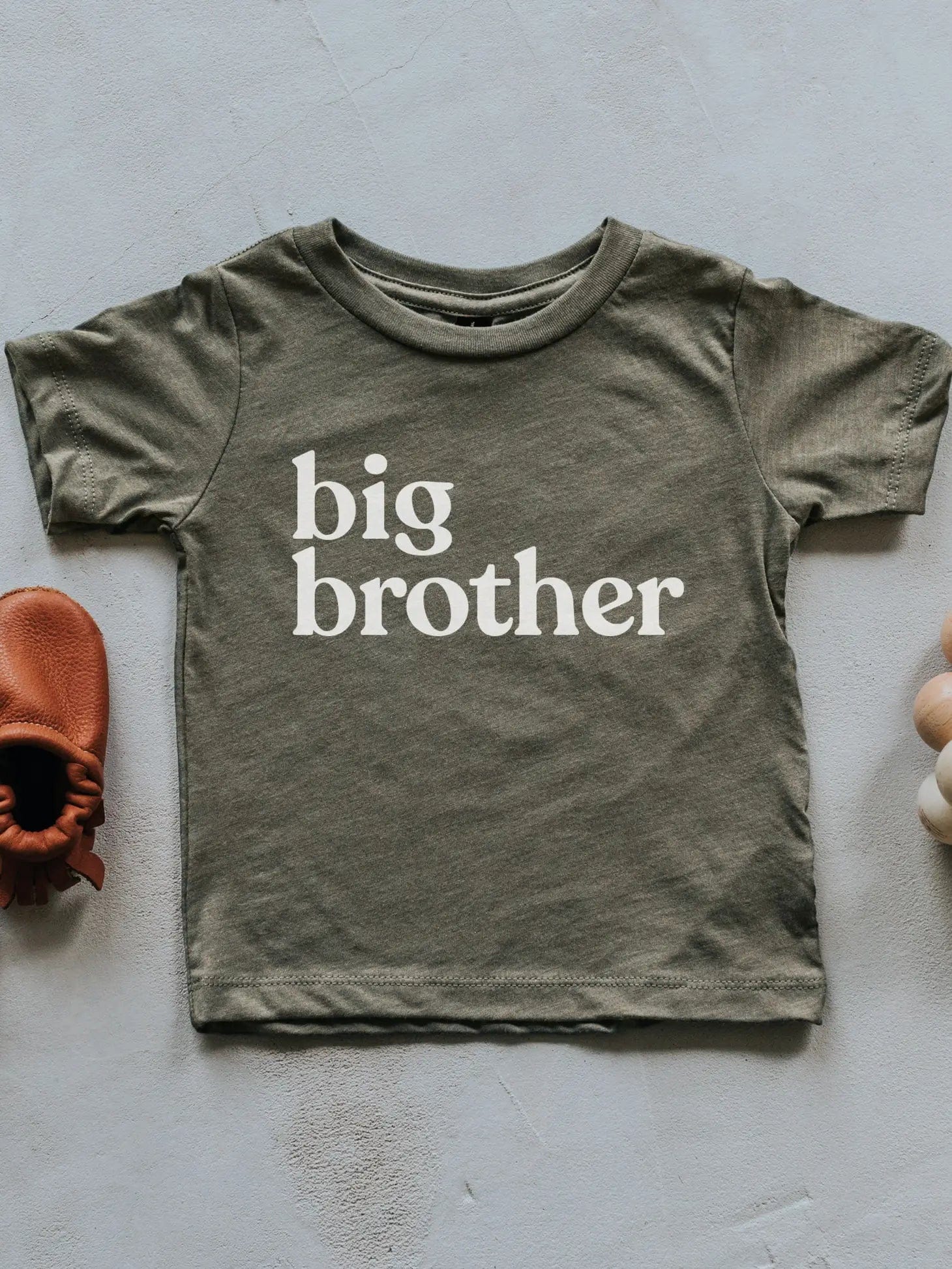 Olive Big Bro Kids Tee – Paper Luxe