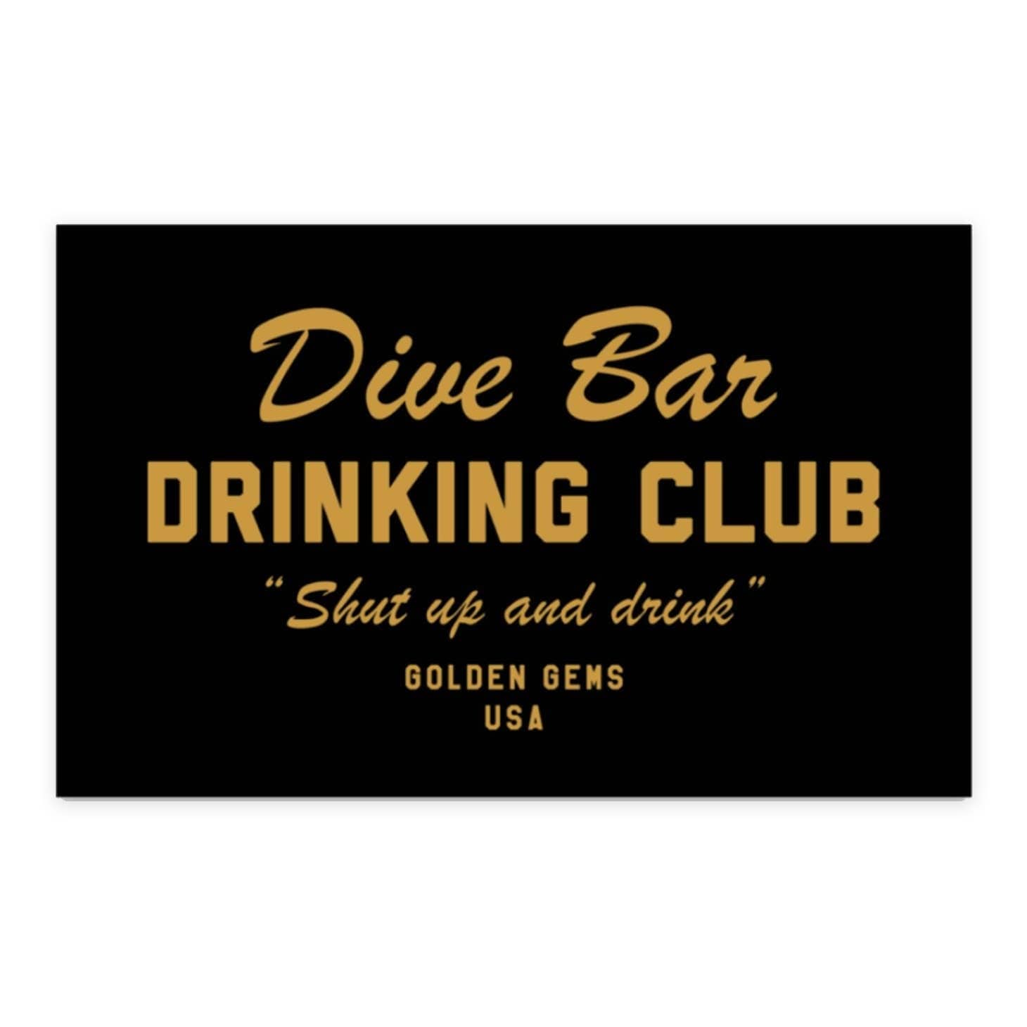 Dive Bar Drinking Club Sticker – Paper Luxe