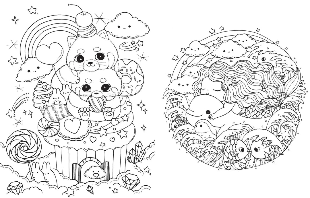 A Million Hugs & Kisses: Cuddly Cuties to Color – Paper Luxe