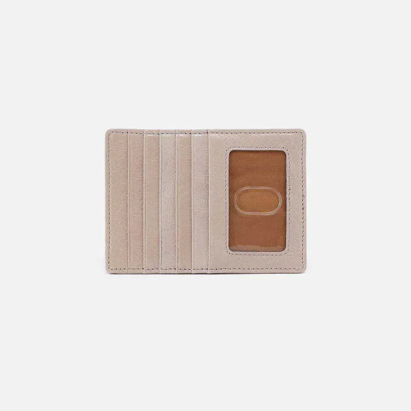 Euro Slide Card Case - Aniline Gloss Leather | Stone Gloss – Paper Luxe