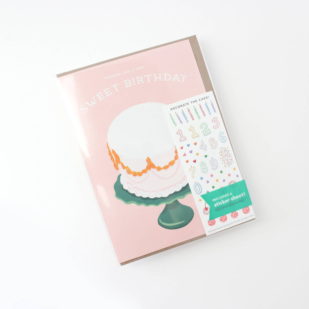 Sticker Scene Card - Decorate a Cake – Paper Luxe