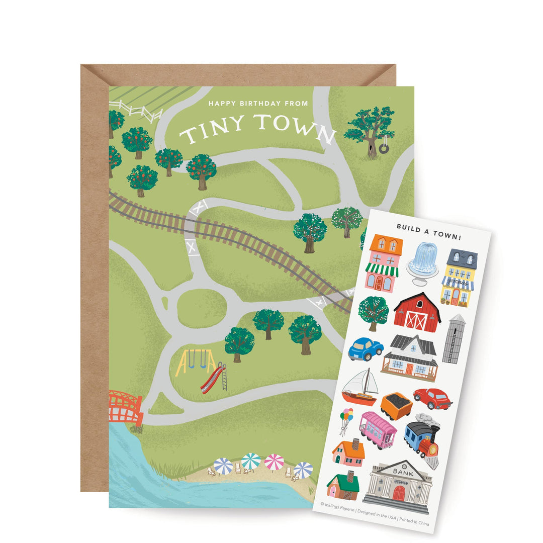 Sticker Scene Card - Tiny Town – Paper Luxe