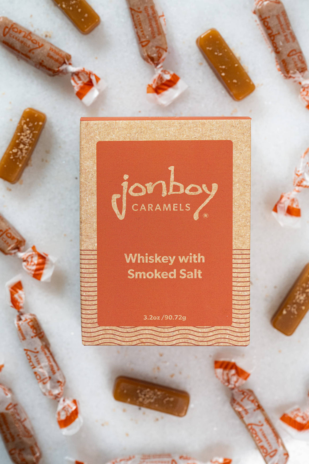 Whiskey with Smoked Salt Caramels - 3.2 oz Box – Paper Luxe