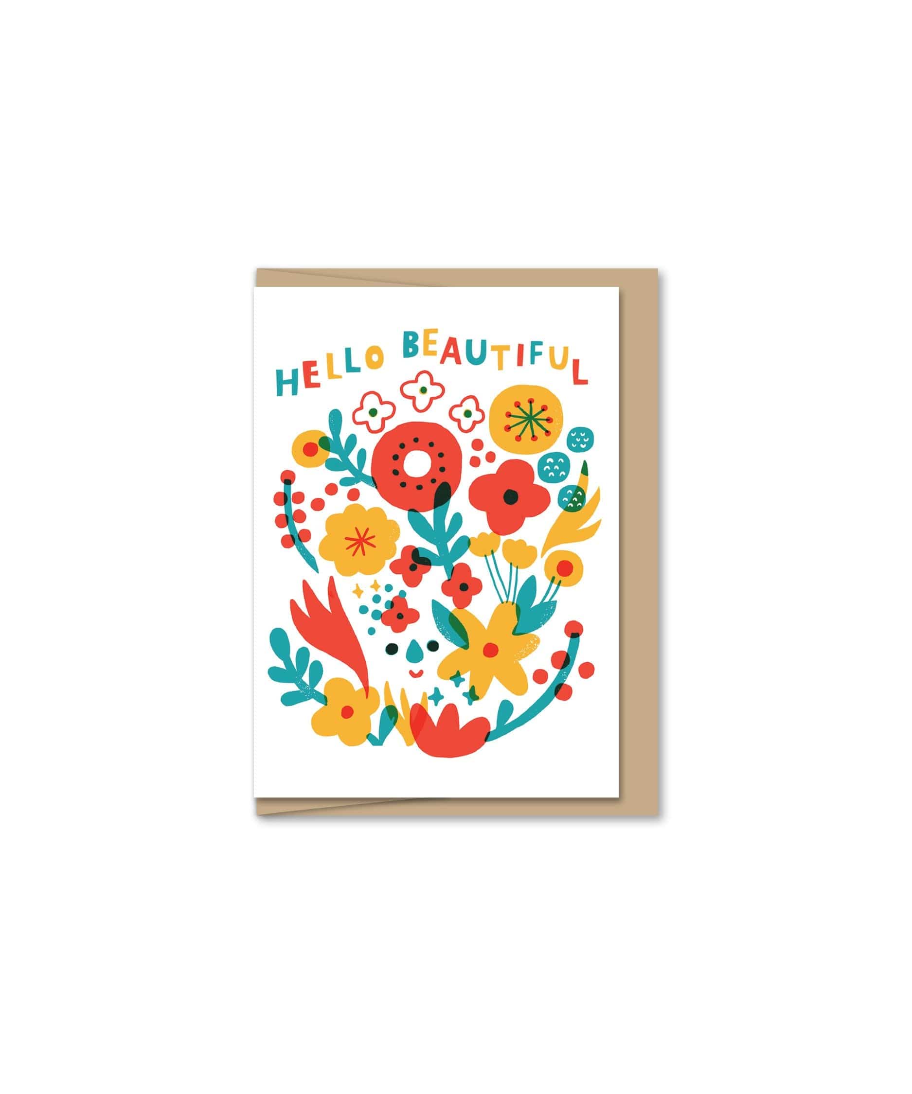 Hello Beautiful Mini Card – Paper Luxe