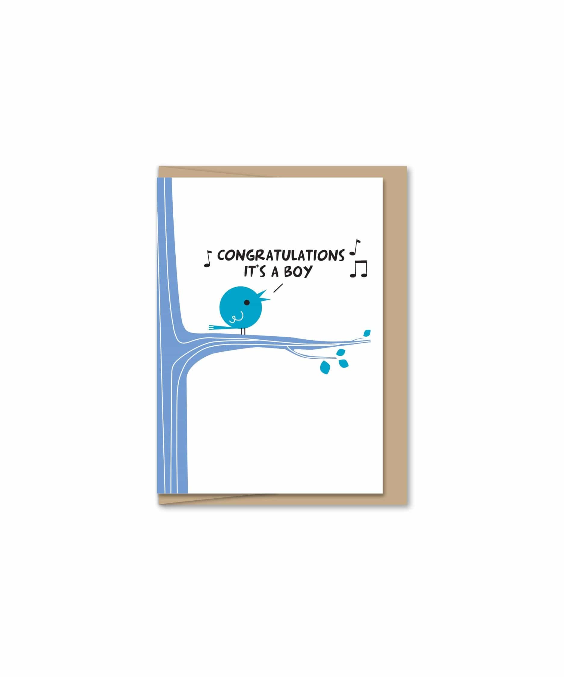 It's A Boy Mini Card – Paper Luxe