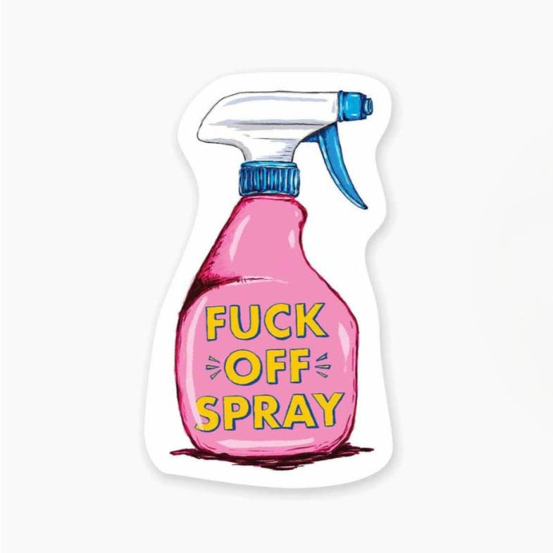 F*** Off Spray Mini Sticker – Paper Luxe
