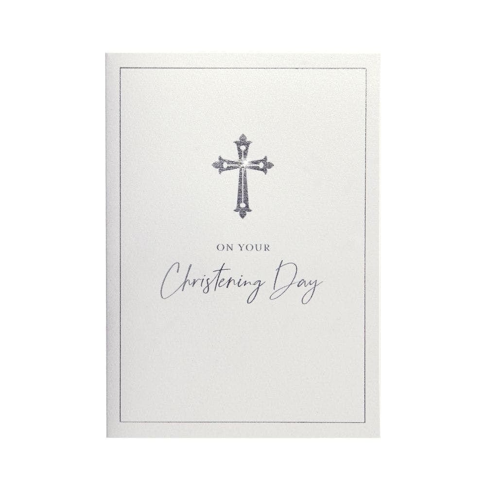 Cross Christening Card – Paper Luxe