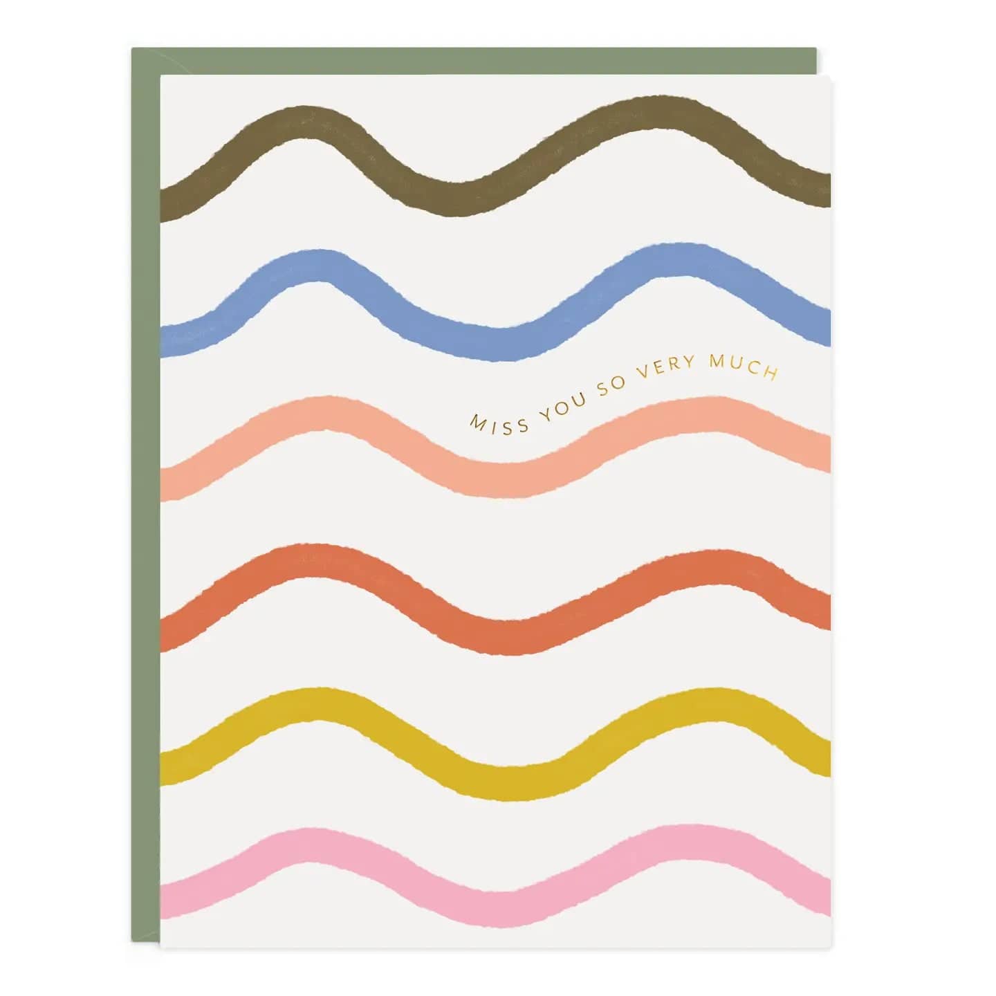 Miss You Wavy Card – Paper Luxe