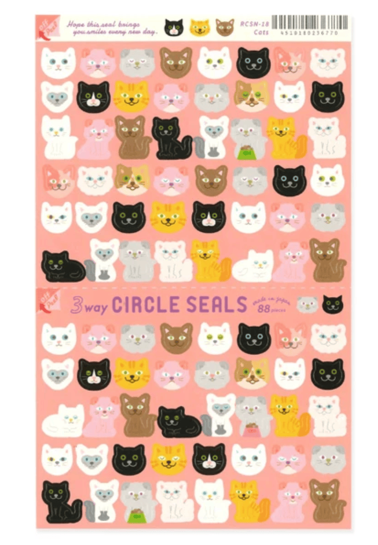 Sheet of Cat Stickers - Made in Japan – Paper Luxe