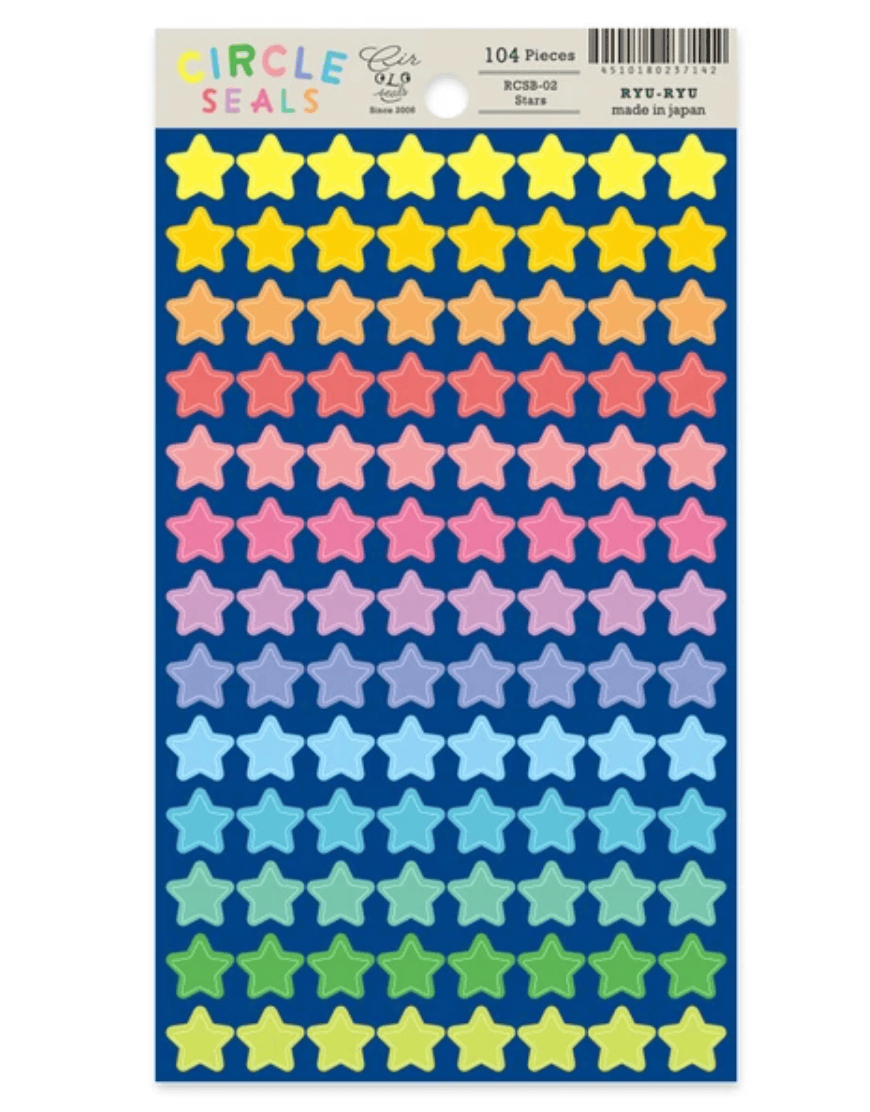 Sheet of Star Stickers - Made in Japan – Paper Luxe