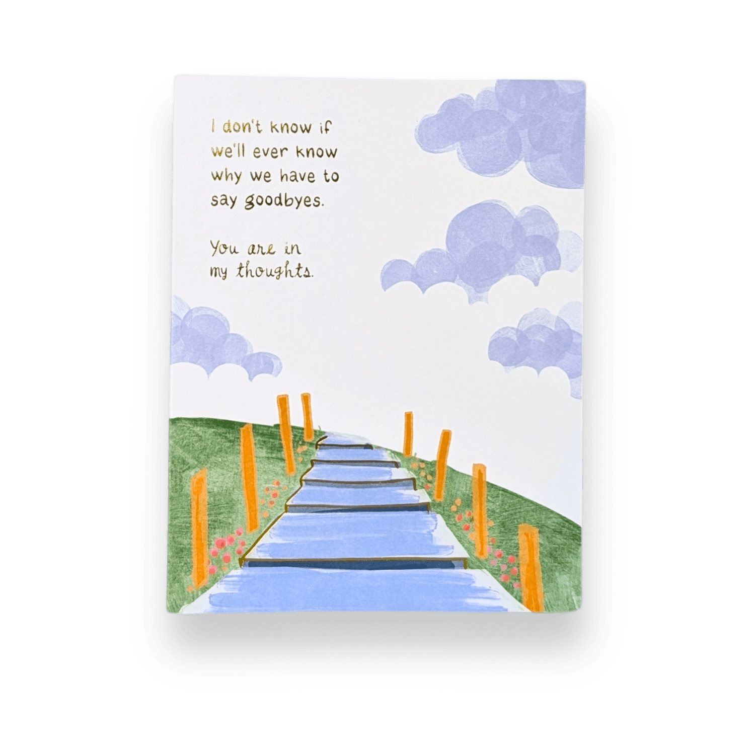 You Are In My Thoughts Goodbye Card – Paper Luxe