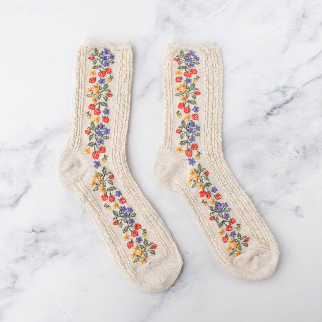 Vintage Strawberry Socks – Paper Luxe