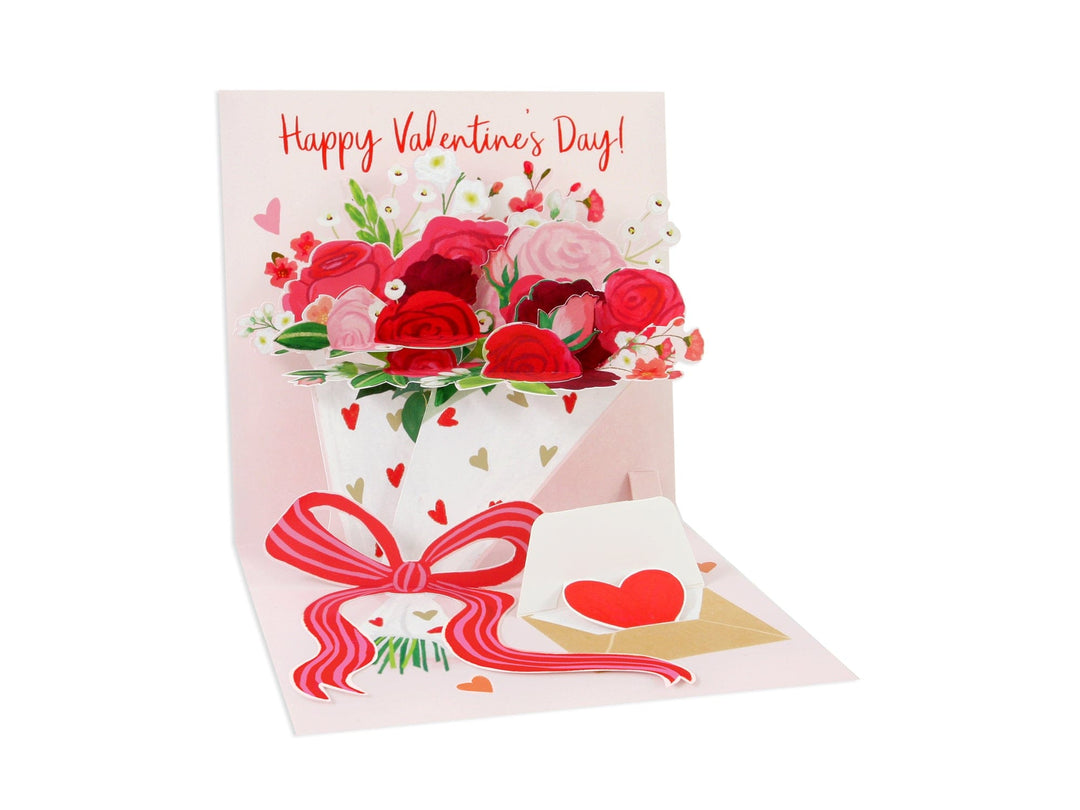 Bouquet for You Valentine Pop-Up Card – Paper Luxe