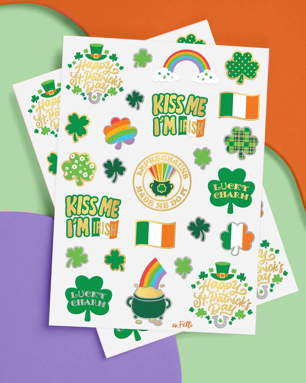 St Patrick's Day Temporary Tattoos – Paper Luxe
