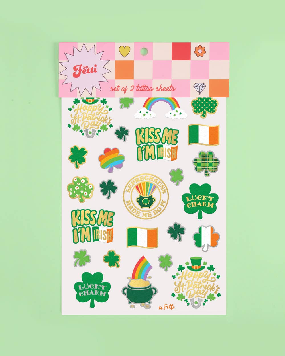 St Patrick's Day Temporary Tattoos – Paper Luxe