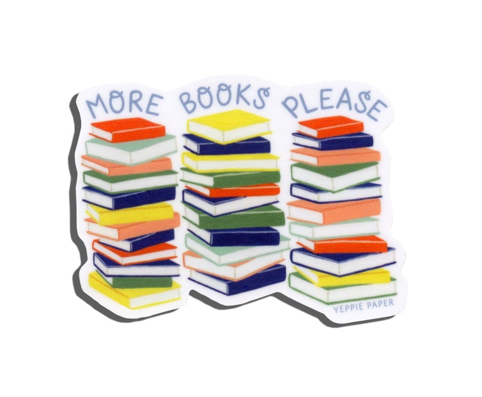 More Books Please Sticker – Paper Luxe