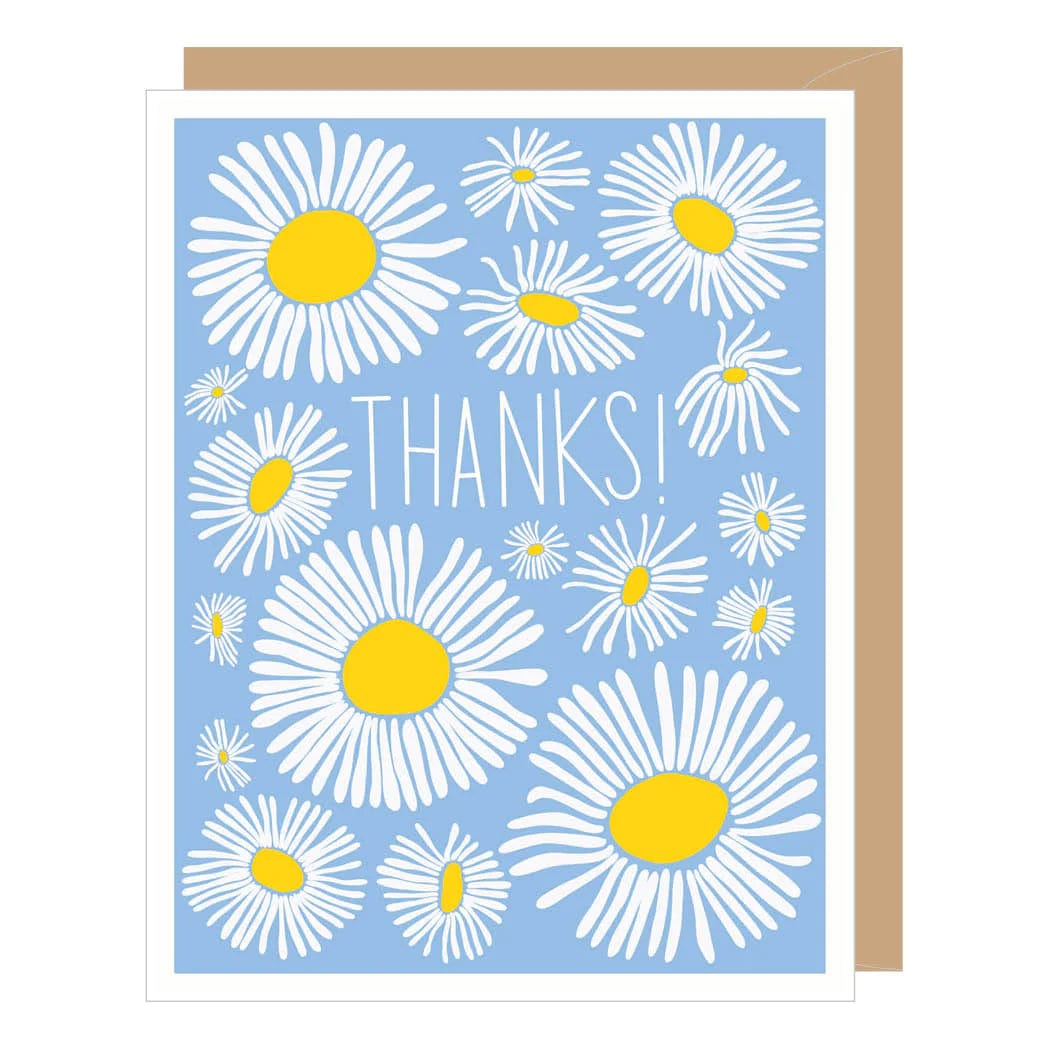 Abstract Daisy Thank You Card – Paper Luxe