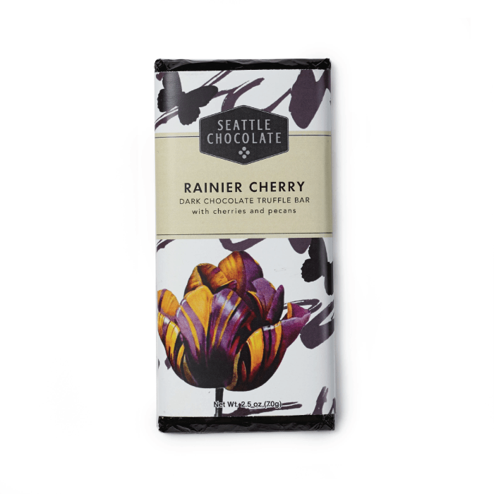 Rainier Cherry Dark Chocolate Truffle Bar – Paper Luxe