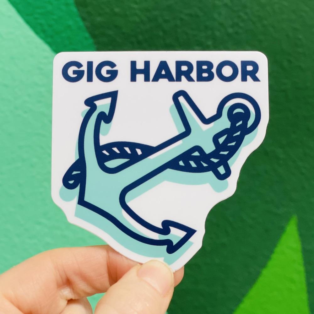 Gig Harbor Anchor Sticker – Paper Luxe