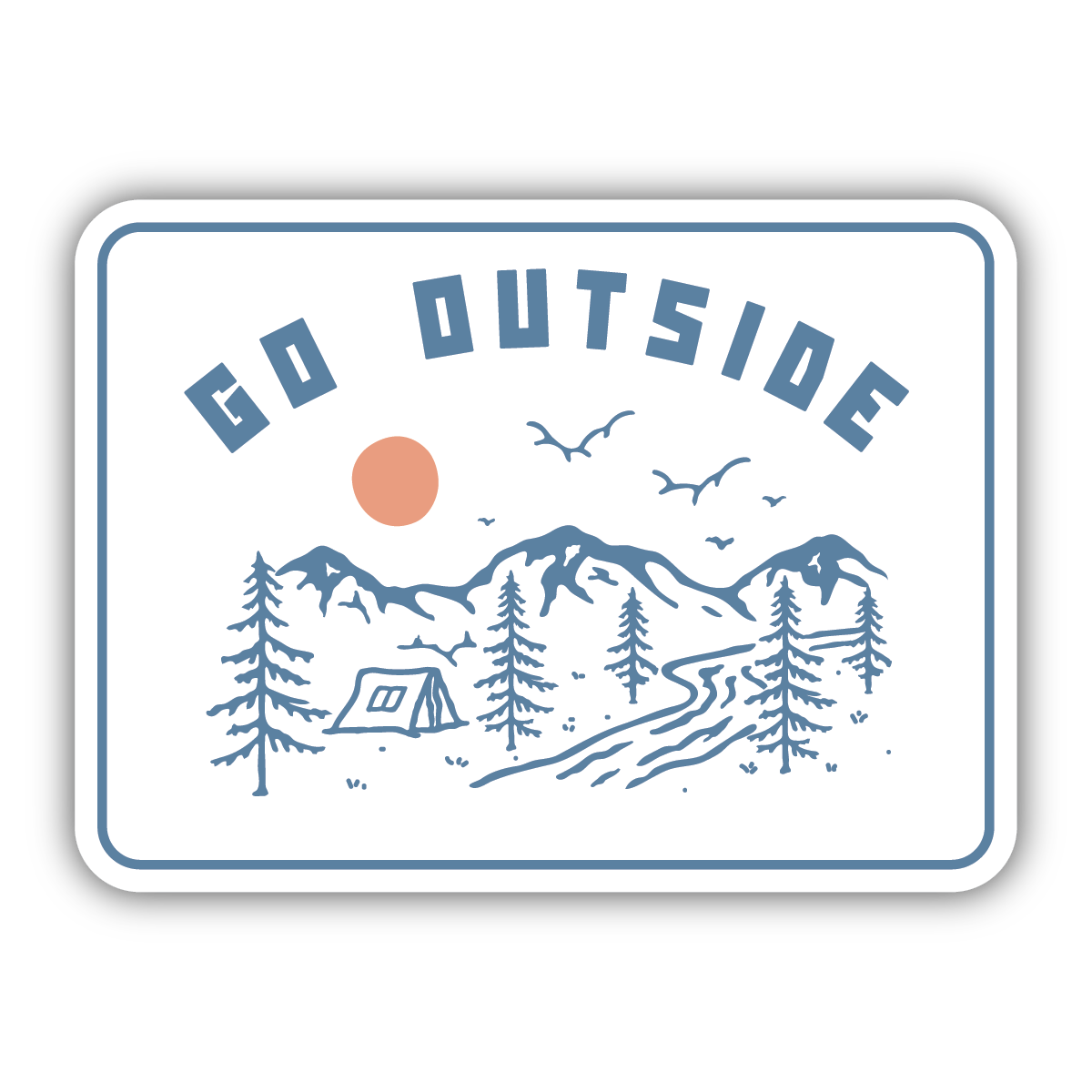 Go Outside 2.0 Sticker – Paper Luxe