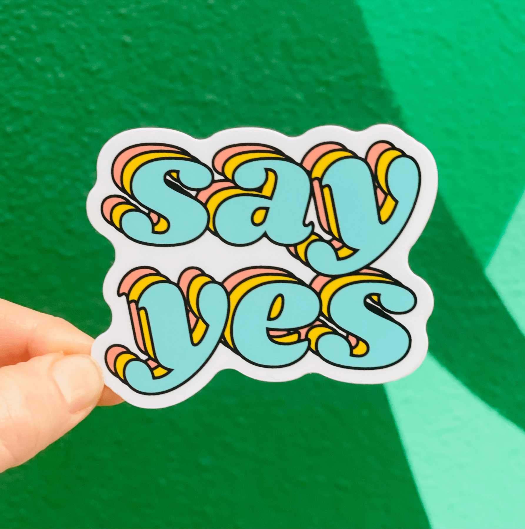 Say Yes Sticker – Paper Luxe