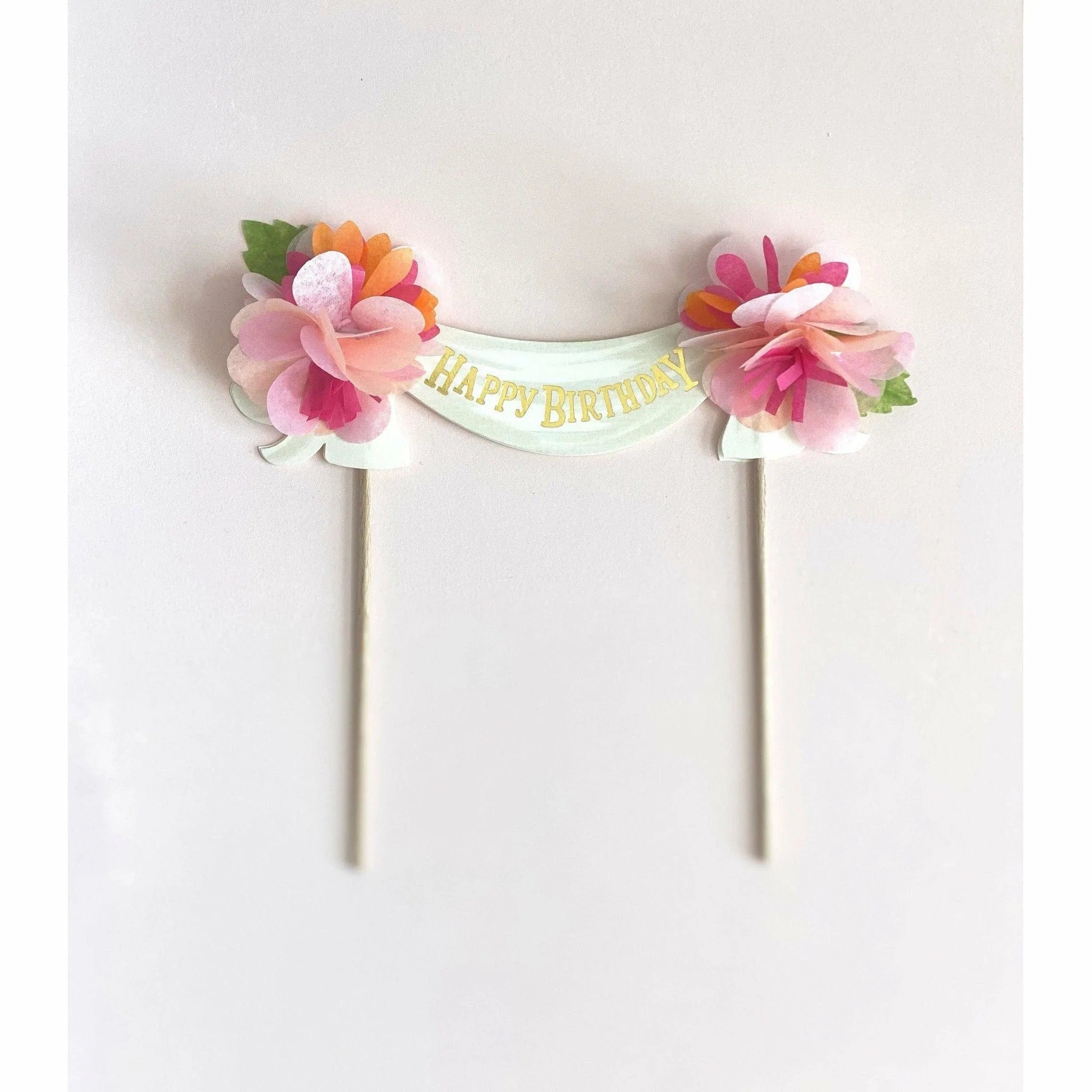 Happy Birthday Multi-Color Cake Topper – Paper Luxe