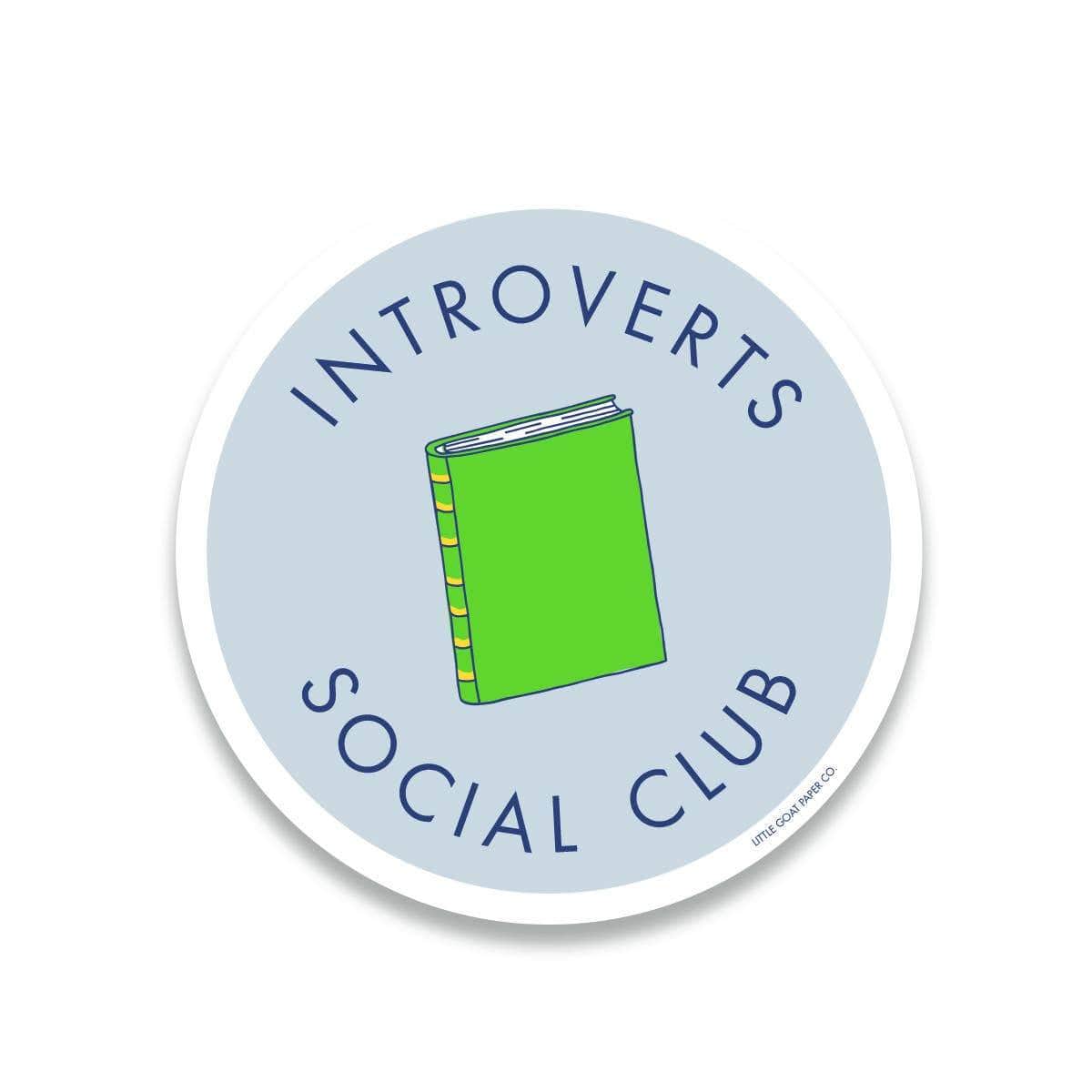 Introverts Social Club Sticker – Paper Luxe